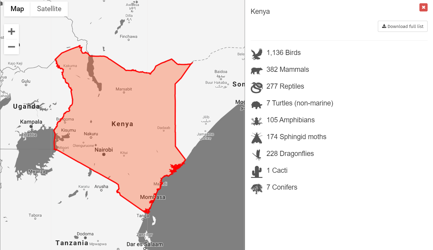 How to use the BioAtlas - Biodiversity atlas Kenya